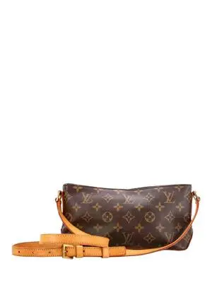 LOUIS VUITTON Trotteur Handbag Monogram Canvas Crossbody Bag - Brown