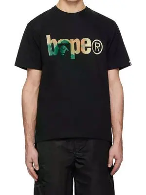 A BATHING APE Tie-dye T-shirt - Black