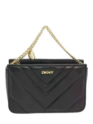Dkny Veronica Chevron-pattern Tote - Black