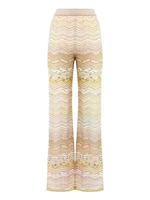 Missoni Chevron-pattern Trousers - Neutrals