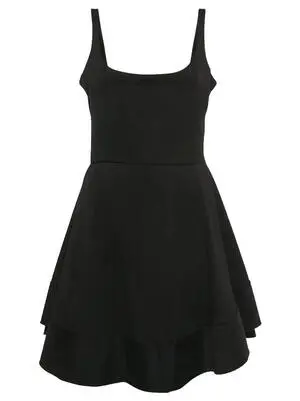 ESTEBAN CORTÁZAR Square-neck Mini Dress - Black