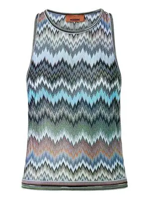Missoni Chevron-pattern Top - Blue