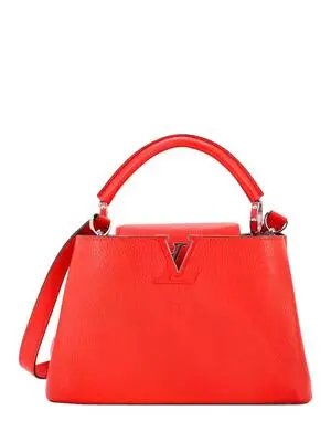 LOUIS VUITTON Capucines Bb Satchel - Red