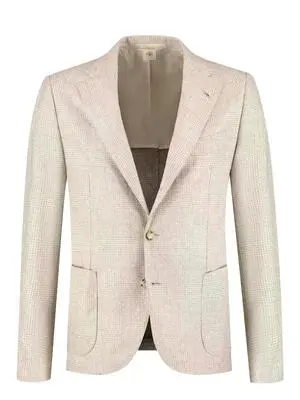 LUIGI BORRELLI Check-print Blazer - Neutrals