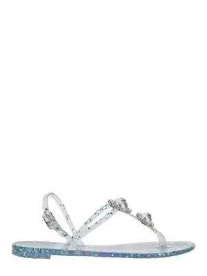 Casadei Embellished Buckle Sandals - White