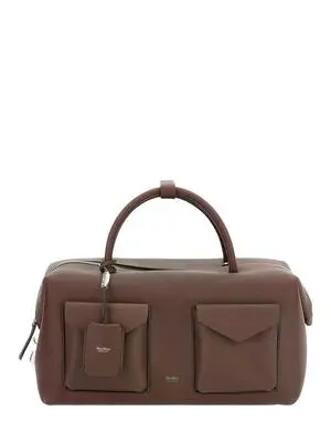 Max Mara Padlock Flap Leather Shoulder Bag - Brown