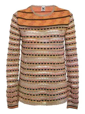Missoni Crew-neck Open Knit Sweater - Neutrals