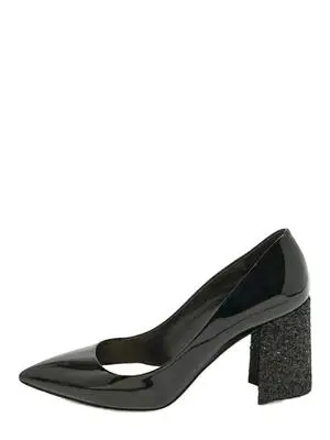 Miu Miu Block-heel Patent-leather Pumps - Black