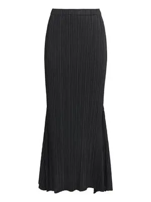 Issey Miyake Pleated Midi Skirt - Black
