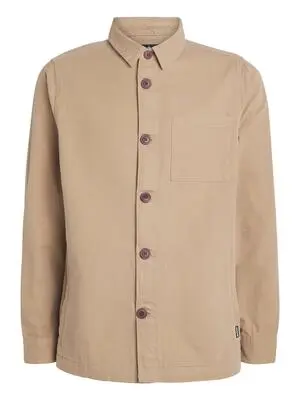 Barbour Cotton Washed Overshirt - Beige