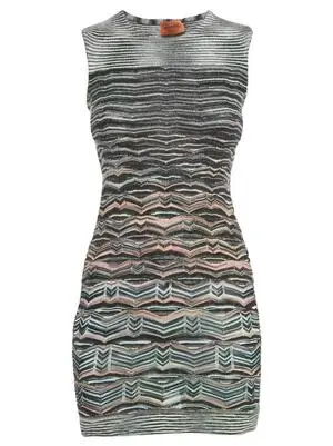 Missoni Zigzag-pattern Knit Dress - Black