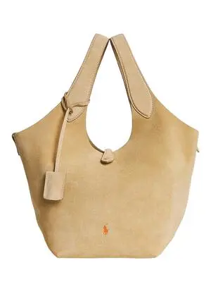Polo Ralph Lauren Leather Polo Play Tote Bag - Beige