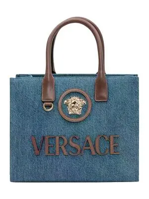 Versace Medusa-head Tote Bag - Blue