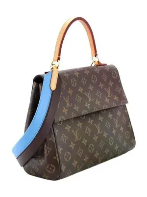 LOUIS VUITTON Cluny Mm Top Handle Shoulder Bag Monogram Canvas - Brown