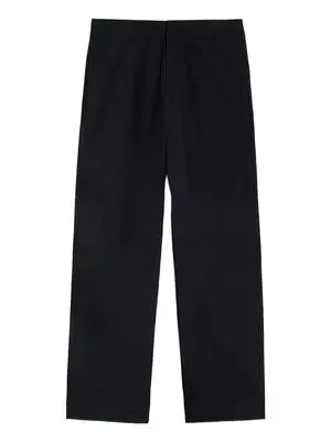 JIL SANDER Cotton Trousers With Welt Pockets - Black
