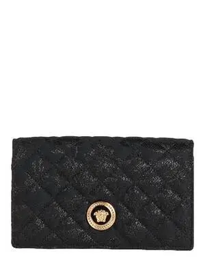 Versace Handbag In Virgin Wool Blend - Black