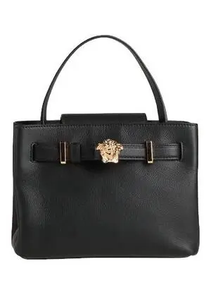 Versace Handbag In Calfskin - Black