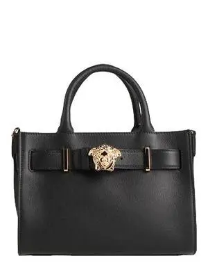 Versace Calfskin Handbag - Black