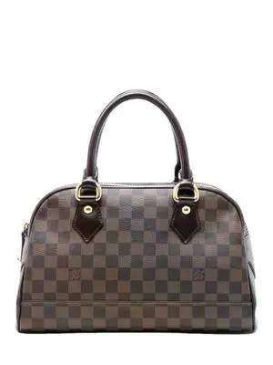 LOUIS VUITTON 2006 Damier Ebene Duomo Handbag - Brown