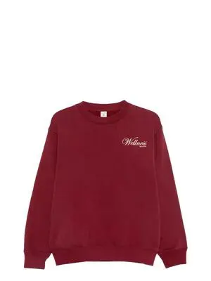 SPORTY & RICH Soho Logo Crew-neck Sweatshirt - Red