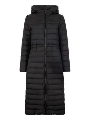 MOORER Hooded Padded Coat - Black