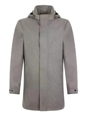 MOORER Button Hooded Jacket - Grey