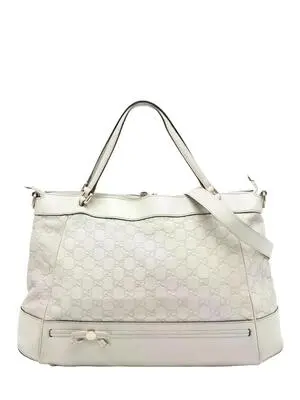 Gucci 2016-2025 Sima Mayfair Satchel - White