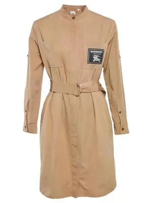 Burberry Button-fastening Midi Shirt Dress - Brown
