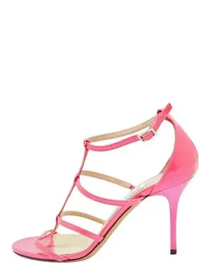 JIMMY CHOO Thistle Leather Sandals - Pink
