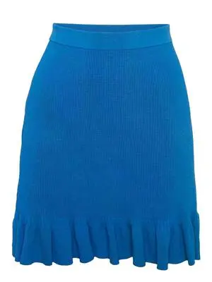 Sandro Knit Mini Skirt - Blue