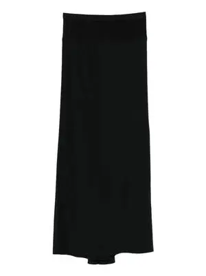 Rick Owens Ribbed Midi Skirt - Black