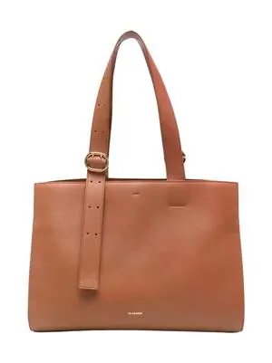 JIL SANDER Buckle-strap Tote Bag - Brown