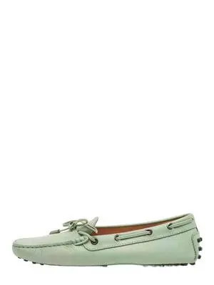 TOD'S Gommino Leather Loafers - Green