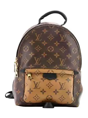 LOUIS VUITTON Palm Springs Monogram Canvas Pm Backpack - Black