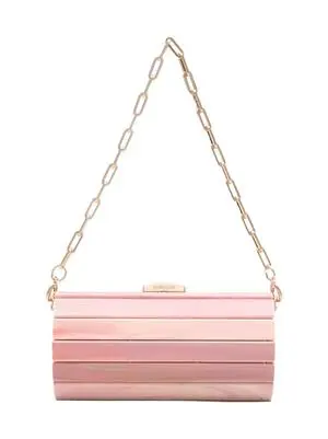 Cult Gaia Mini Rolie Polie Chain Clutch - Pink