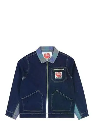 PLEASURES X Richard Bernstein Cake Denim Jacket - Blue