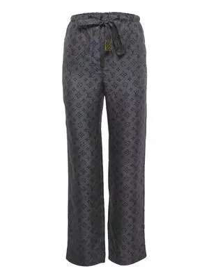 LOUIS VUITTON Logo-pattern Trousers - Blue