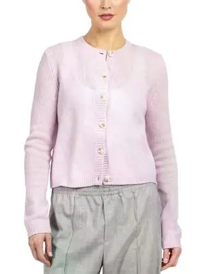 LISA YANG Felicia Buttoned Cardigan - Pink