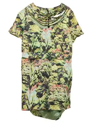 Kenzo Abstract-print Mini Dress - Green
