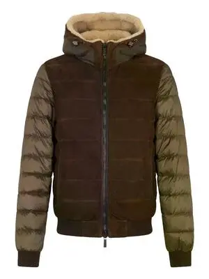 MOORER Hooded Padded Jacket - Green