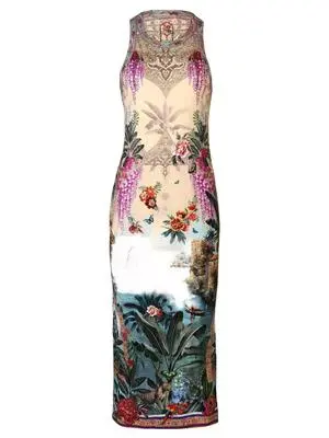 Camilla Floral-print Maxi Dress - Neutrals