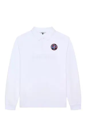 MALBON X Grateful Dead Stealie Long-sleeve Polo - White