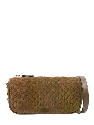 Gucci Mini Gg-logo Crossbody Bag - Brown