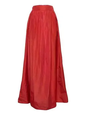 Max Mara Gathe Maxi Skirt - Red