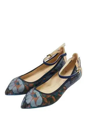 LORIBLU Floral-pattern Ballet Flats - Blue