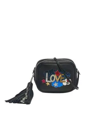Saint Laurent Mini 2016 Love Patch Crossbody - Black