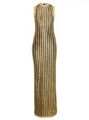 TOM FORD Vintage Crew Neck Maxi Dress - Neutrals