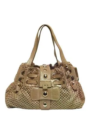 JIMMY CHOO Perforated Tote Bag - Gold