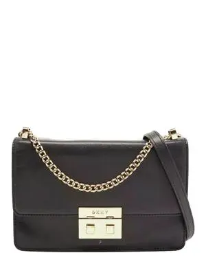 Dkny Flap-lock Crossbody Bag - Black