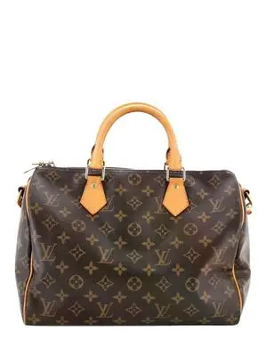 LOUIS VUITTON Speedy Bandouliere Monogram Canvas 30 - Brown